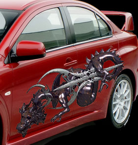 Pair of Full Colour Dragon Car Decals/Graphics - Free Delivery! | eBay